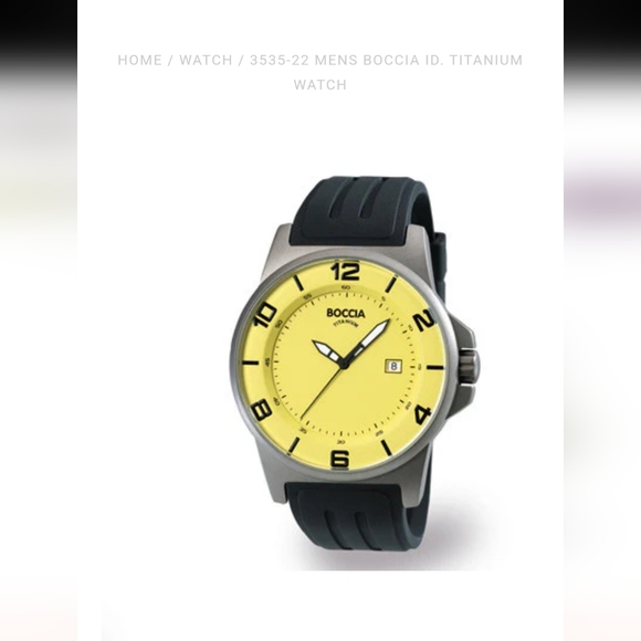 boccia | Accessories | 353522 Mens Boccia Id Titanium Watch Style ...
